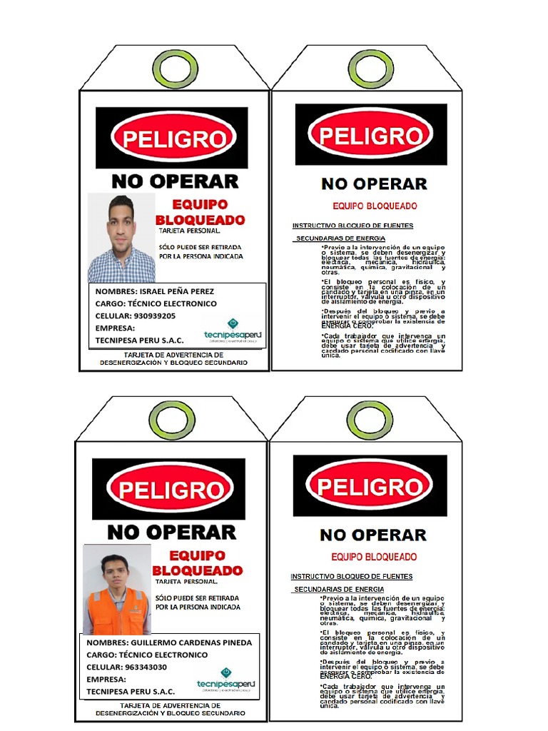 Tarjeta De Bloqueo Pdf