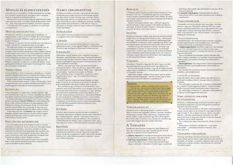 Dnd5E Kezdőkészlet Szabálykönyv 10-11 | PDF