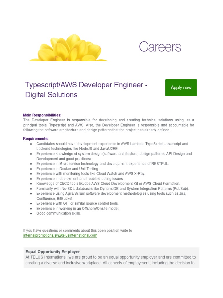 TypeScript - AWS Developer | PDF