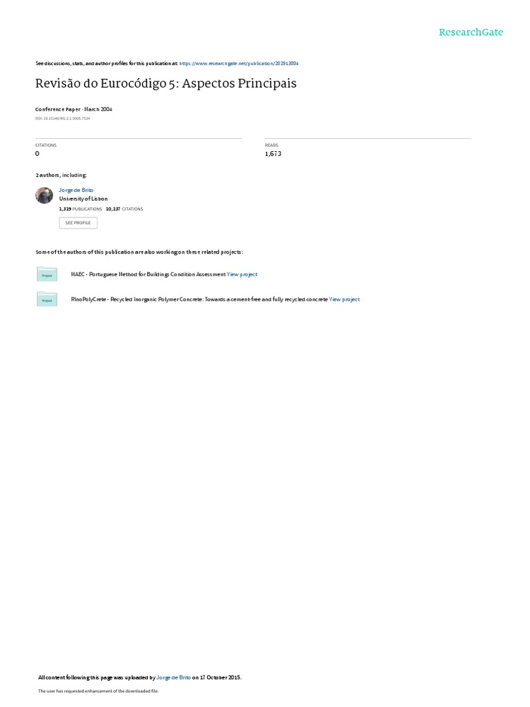 Revisão Eurocode 5 | PDF