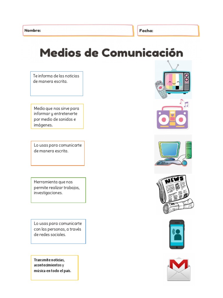 Hoja de Trabajo Medios de Comunicación | PDF | Ciencias sociales | Arte