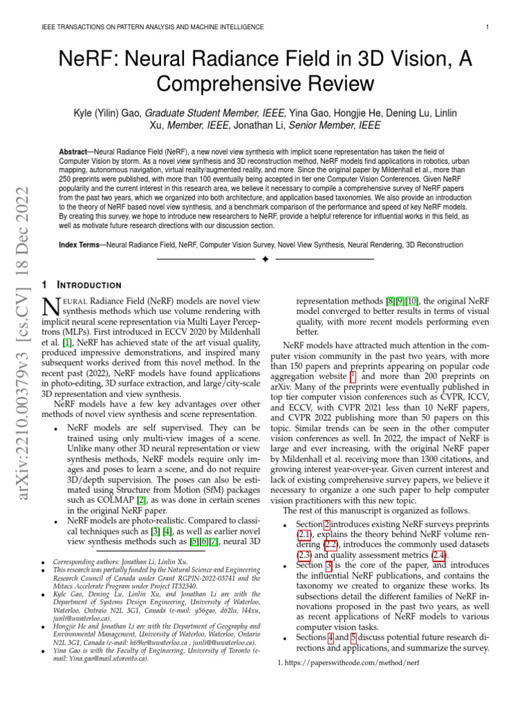 Ne RF | PDF | 3 D Computer Graphics | Voxel