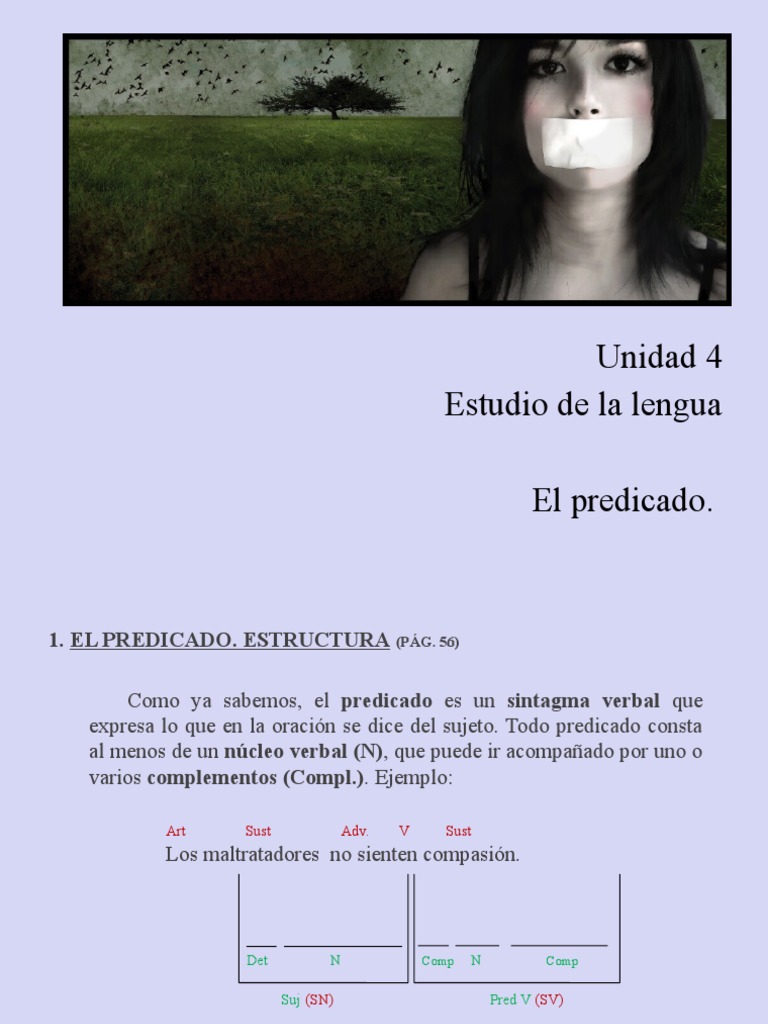 El Predicado 2 | PDF | Predicado (Gramática) | Verbo