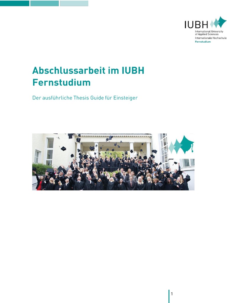 Thesis Guide IUBH Final 129425031 | PDF