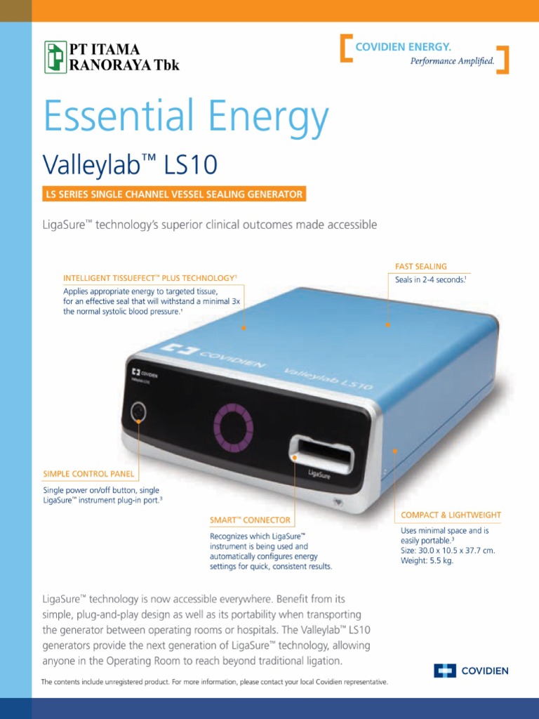 Valleylab LS10 Itama | PDF