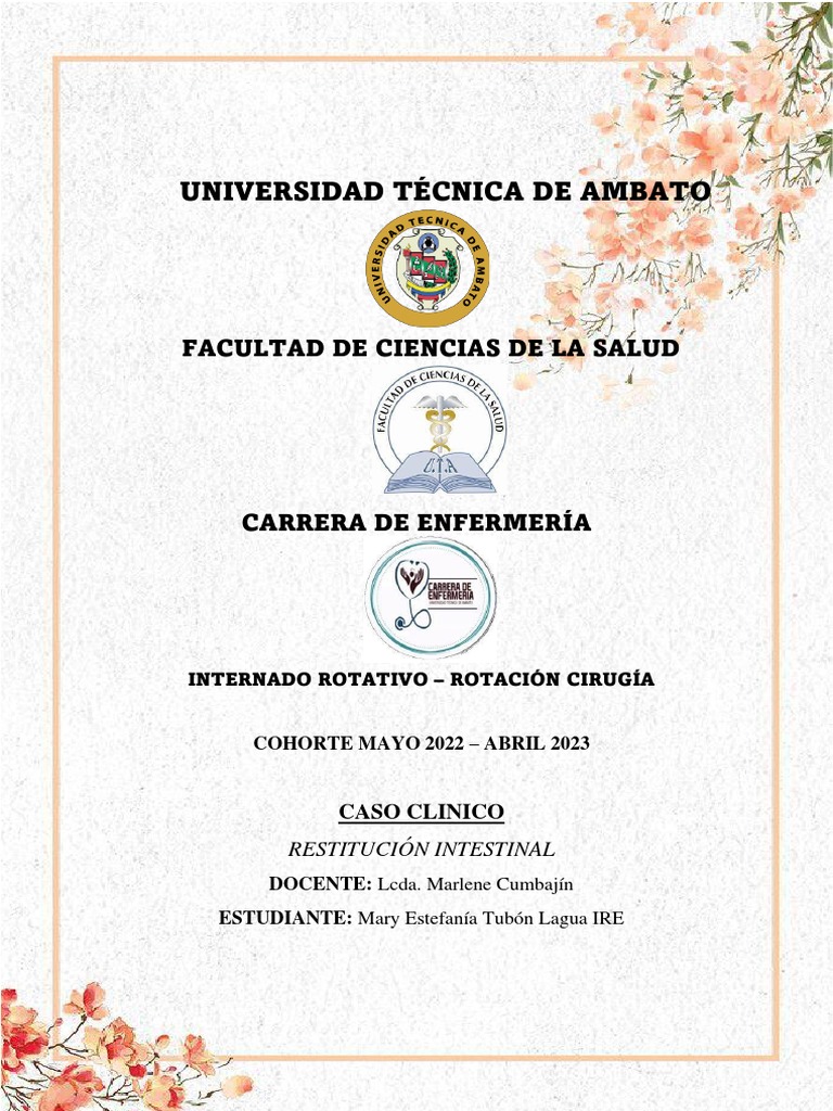 Caratua CASO CLINICO CIRU | PDF