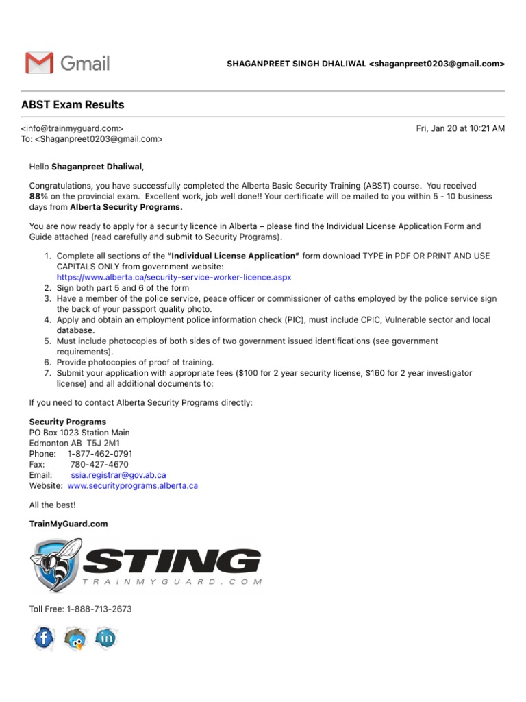 ABST Exam Results | PDF | Computing