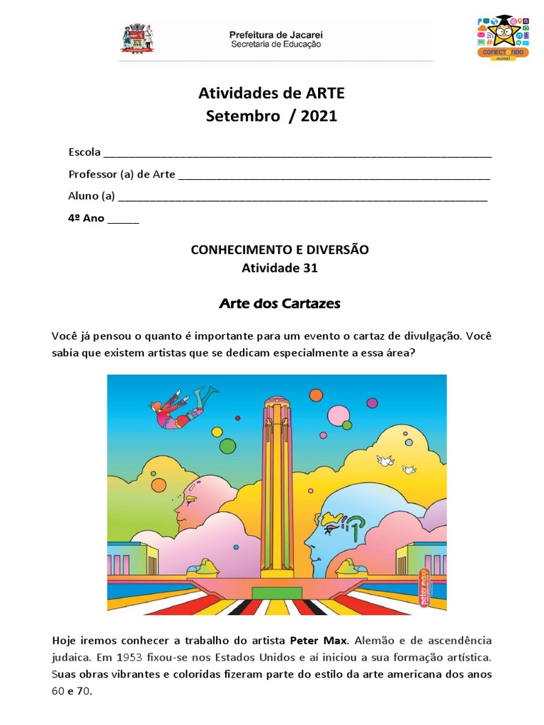 Atividades de Arte para 4º Ano | PDF | Desenho | Imagem