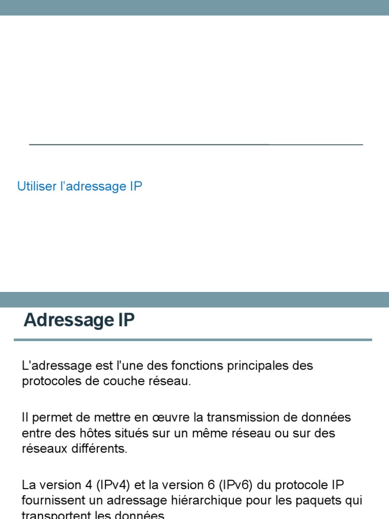 Guide sur l'adressage IP et sous-réseaux | PDF | Adresse IP ...