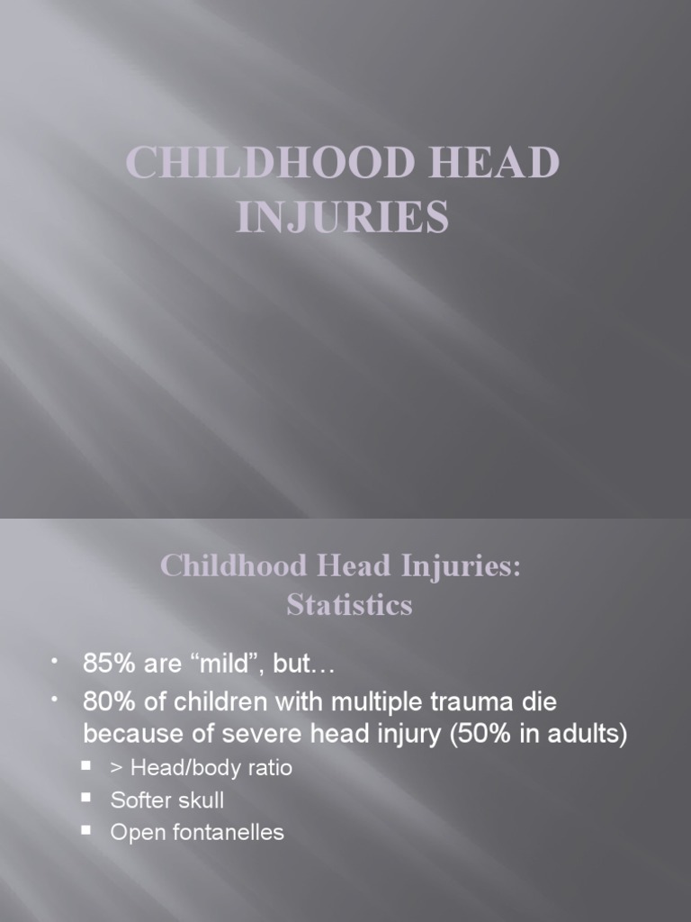 Childhood Head Injuries | PDF | Traumatic Brain Injury | Concussion