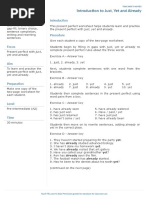 Present Perfect Tense Just Already Yet Esl Printable Exercises ...