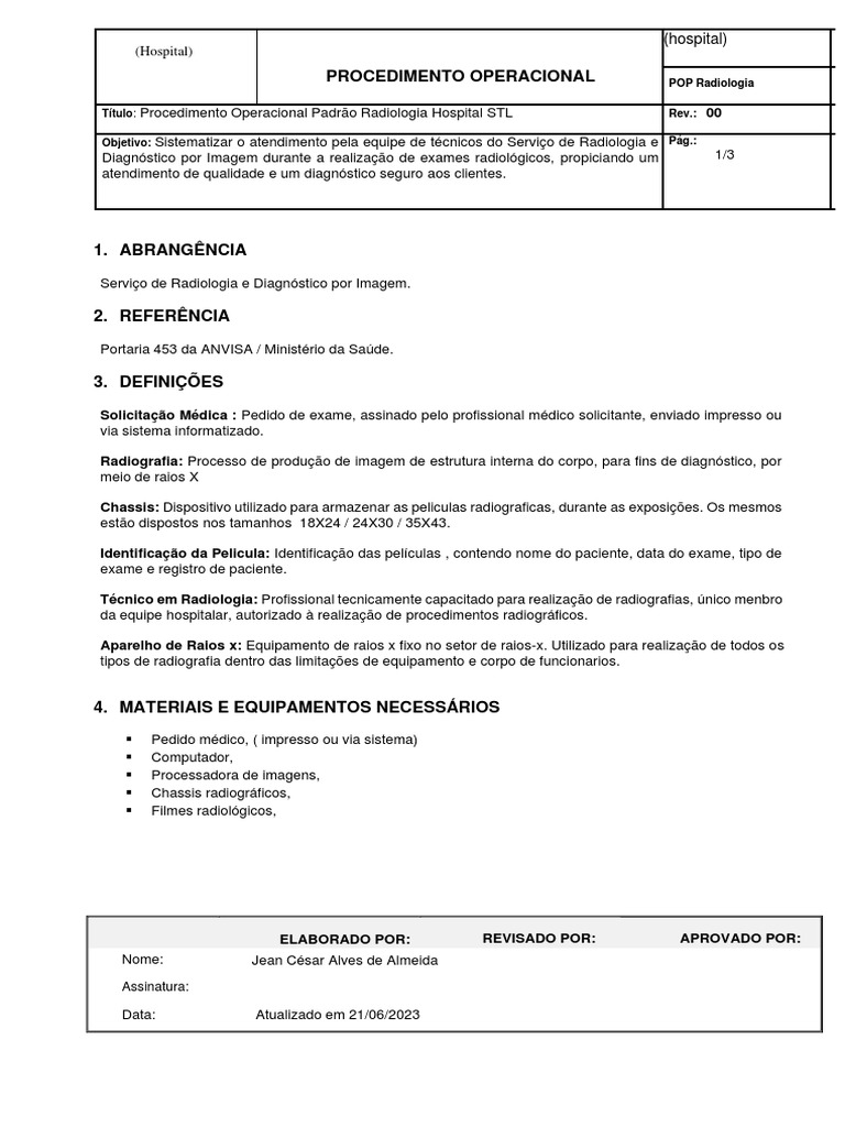 Modelo Pop | PDF | Radiologia | Imagiologia médica