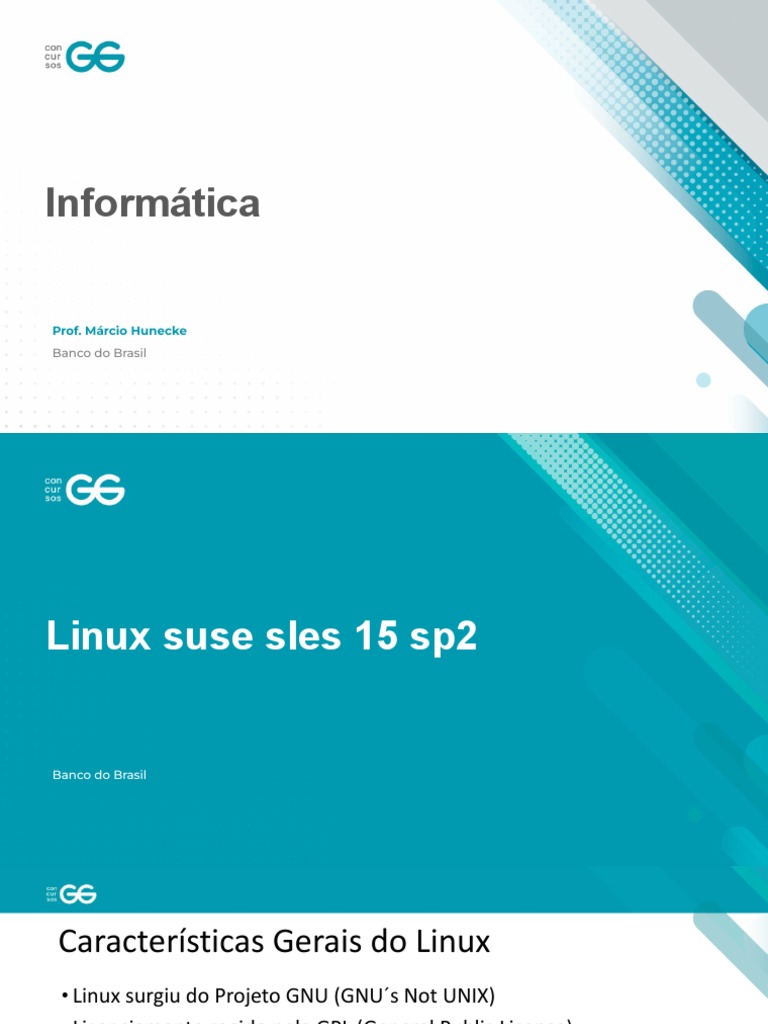 Informatica 2 Linux | PDF | Linux | Sistema de arquivo
