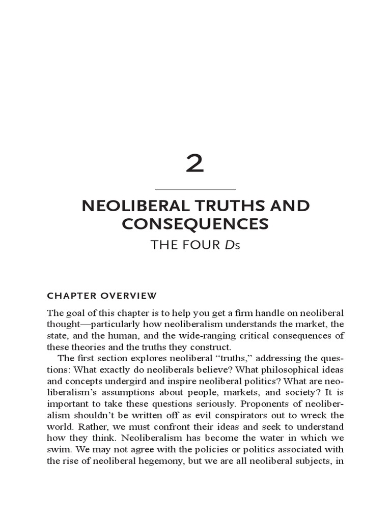 Texto 3 - Wilson Neoliberal Truths and Consequences | PDF | Market ...