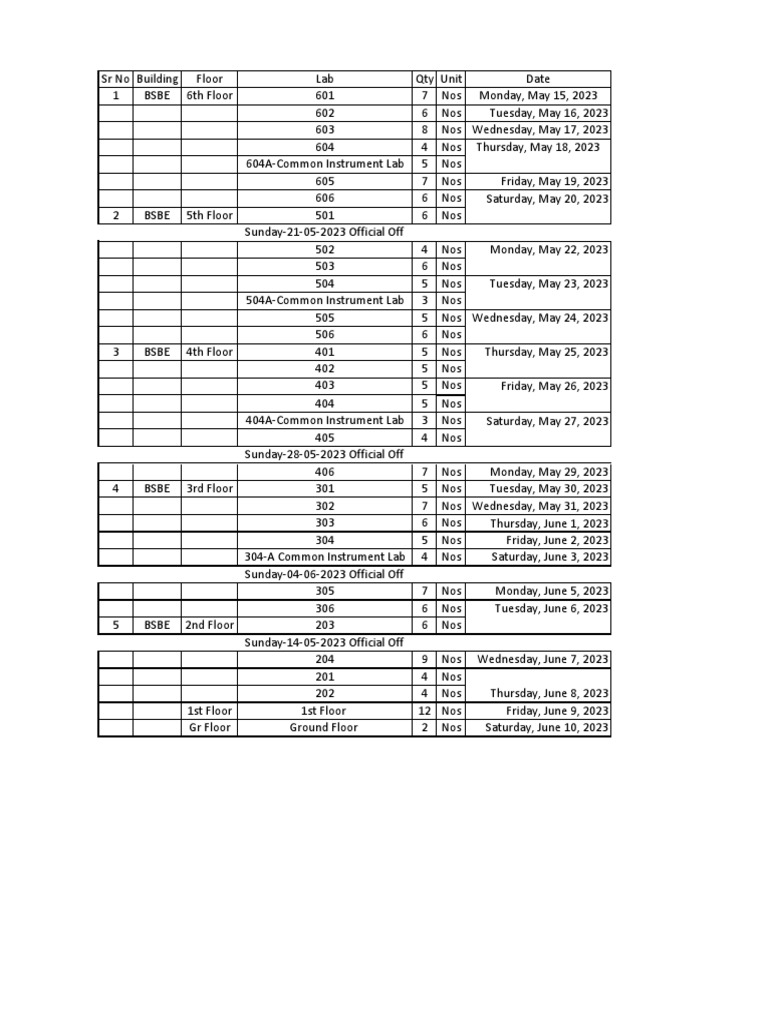 IIT Service Schedule PDF R | PDF IIT Service Schedule PDF R | PDF