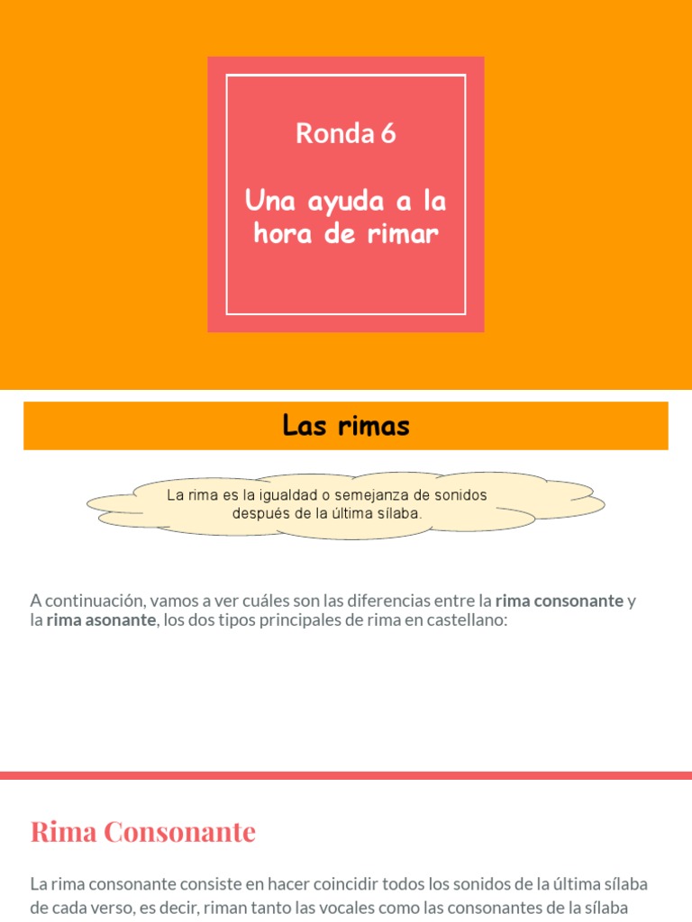 Ronda 6 Las rimas | PDF