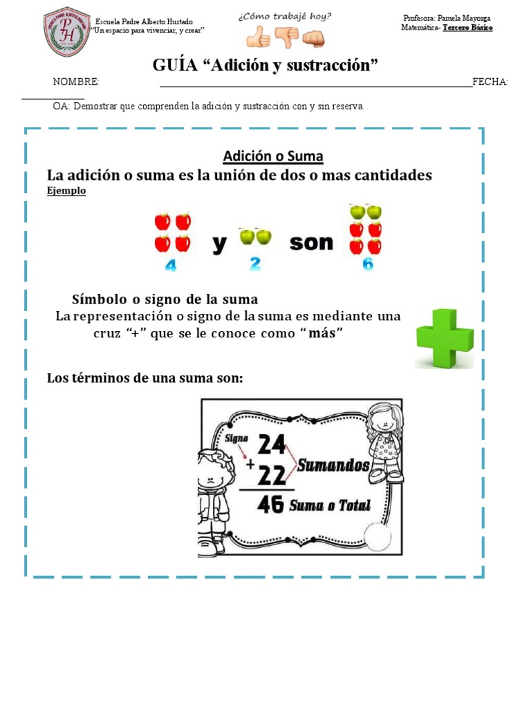 3° Guía - Suma | PDF
