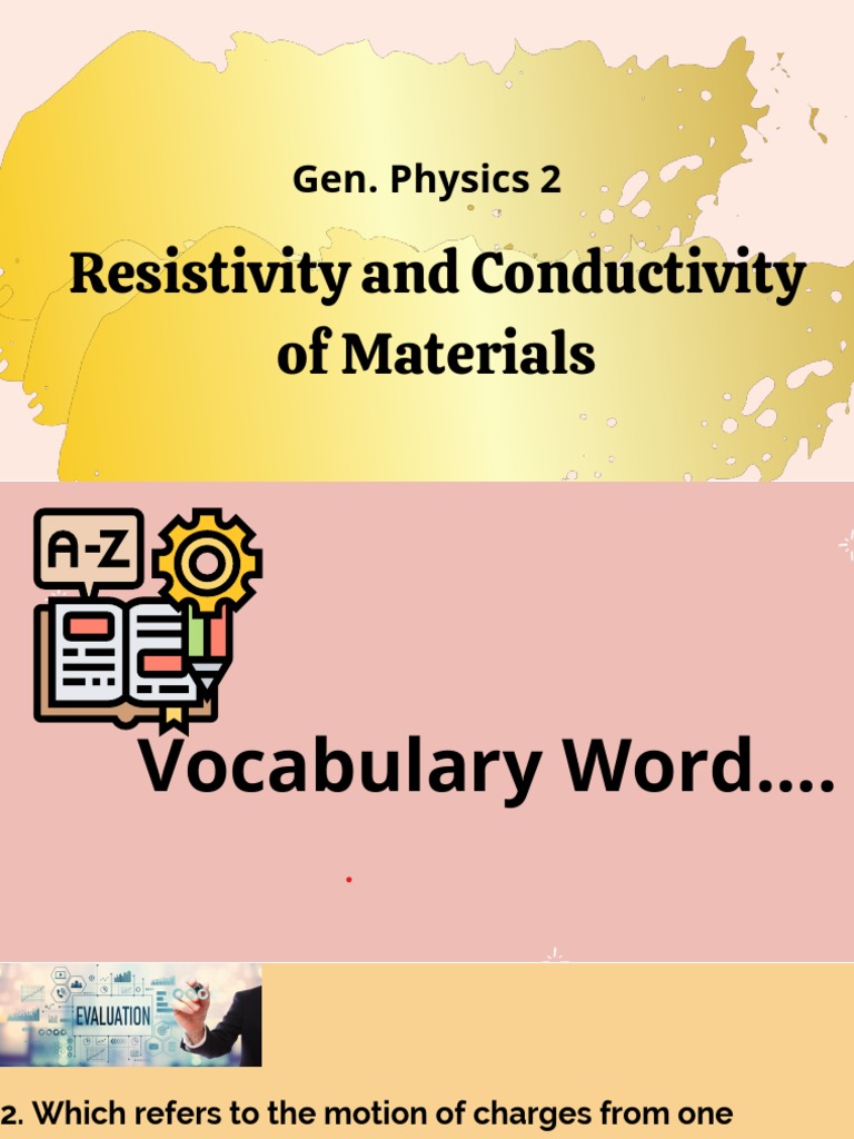 Resistivity And Conductivity Of Materials Download Free Pdf Electrical Resistivity And