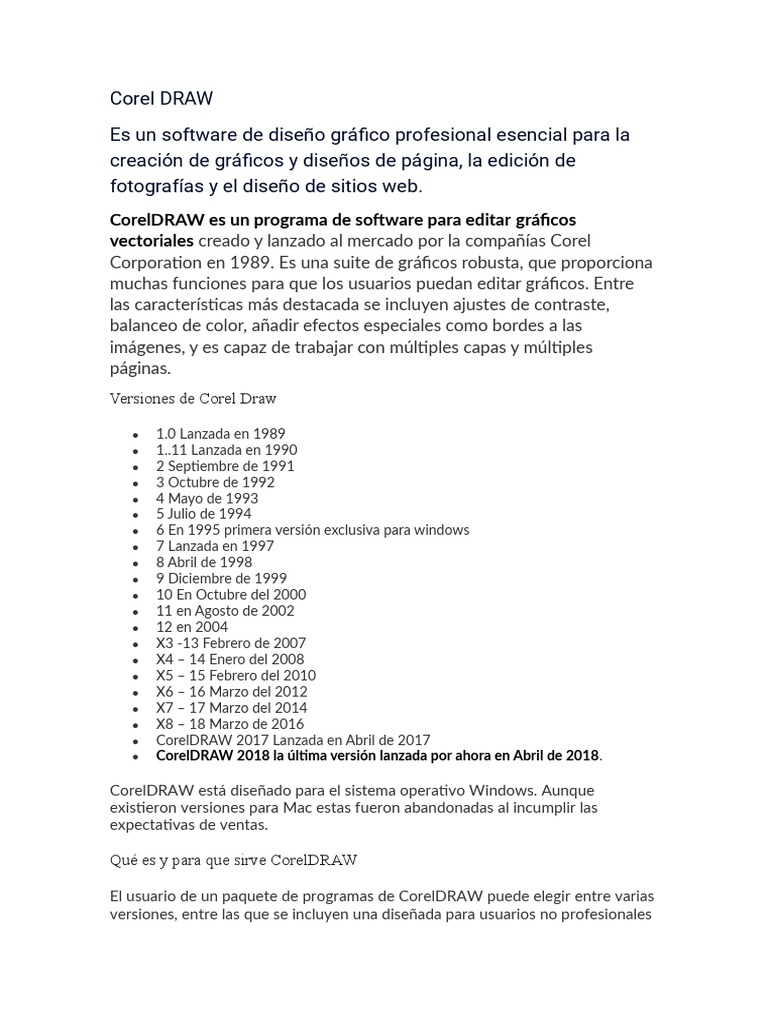 Corel Draw | PDF | Programa de computadora | Programación