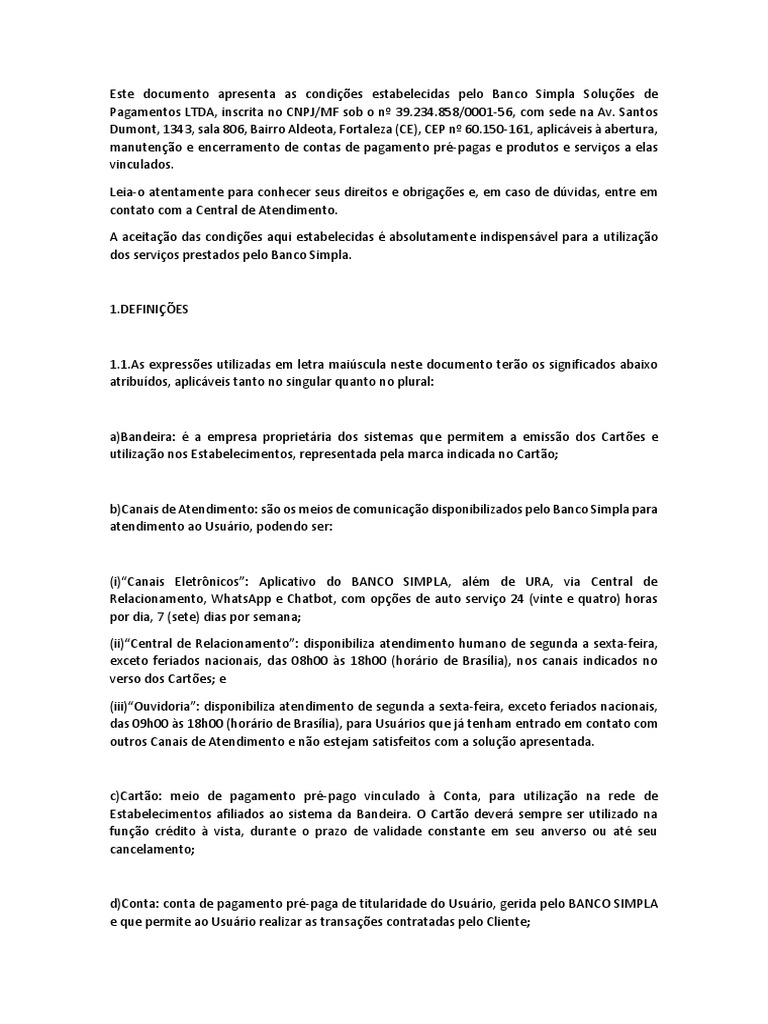 Termos e Condicoes | PDF | Business