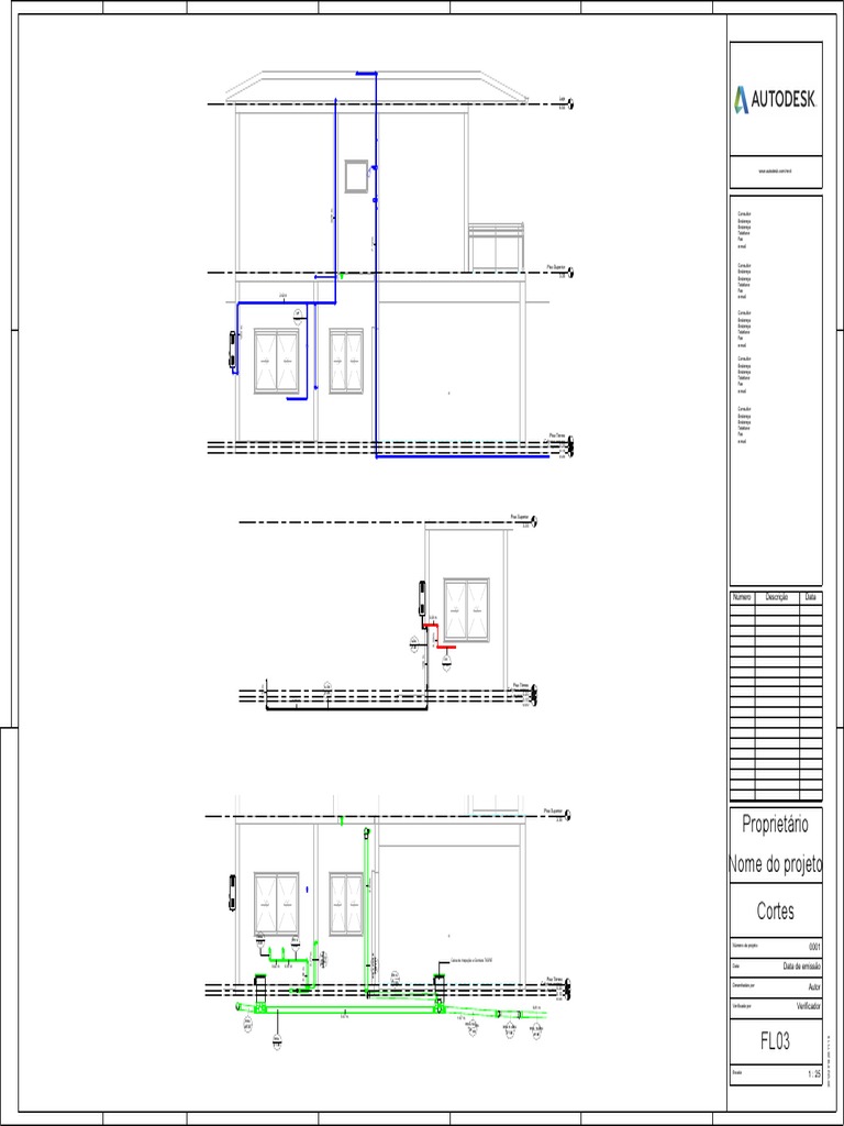 Projeto_Hidrossanitario - Folha - FL03 - Cortes | PDF