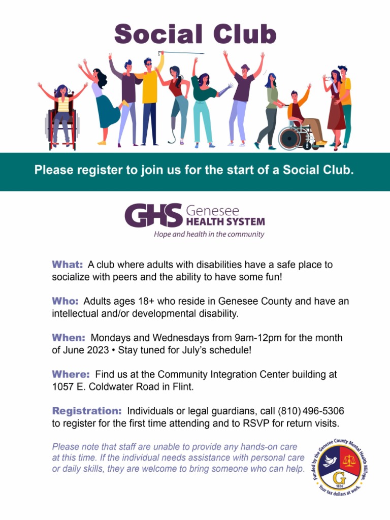 Social Club June 2023 Flyer - GHS | PDF