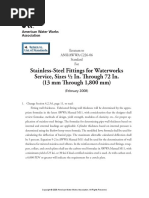 Awwa C600-99 | PDF | Pipe (Fluid Conveyance) | Specification (Technical ...