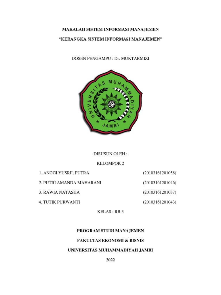 Makalah Kerangka Sim (Kel.2) | PDF