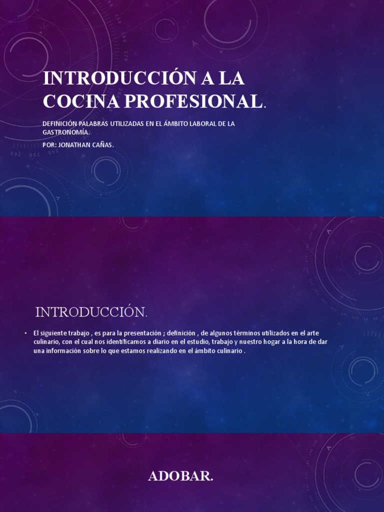 Introducción A La Cocina Profesional #2 | PDF | Caldo | Cocinando