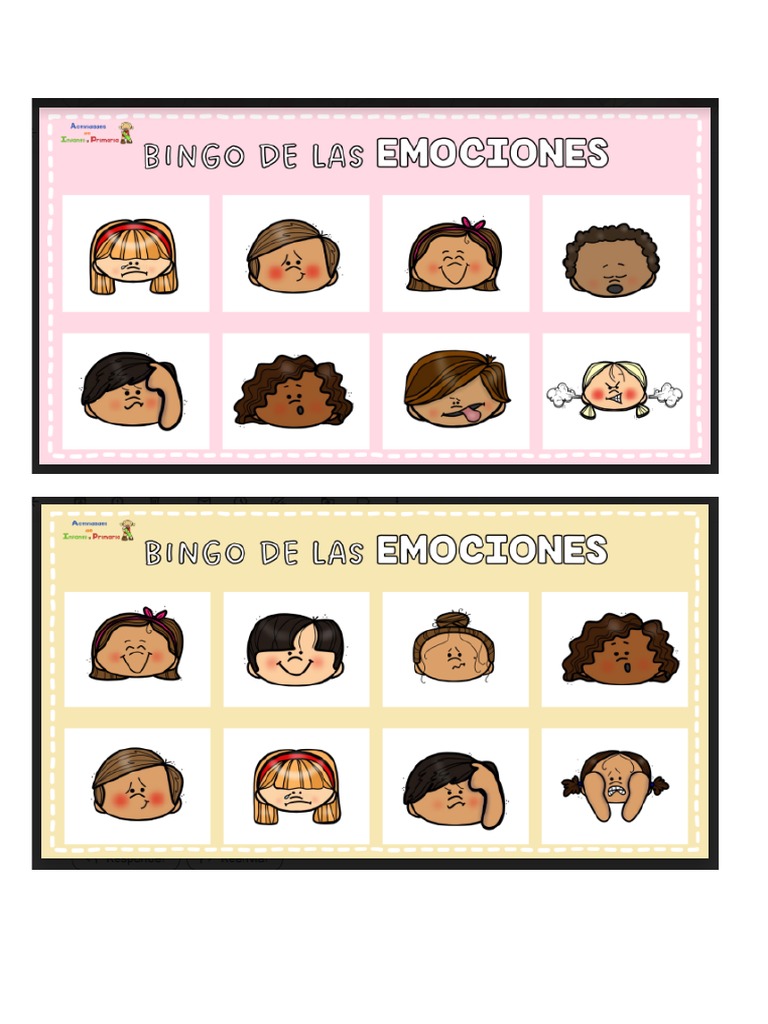 Bingo de Las Emociones | PDF