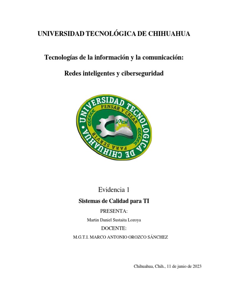 Ev1 U1 Daniel Sustaita SC | PDF | It Service Management | Itil