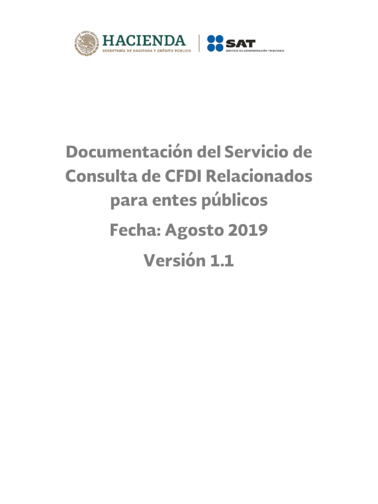Documentaciขn WS Consulta CFDI Relacionados EP - 1.1 | PDF | Ingeniería de software | Desarrollo ...