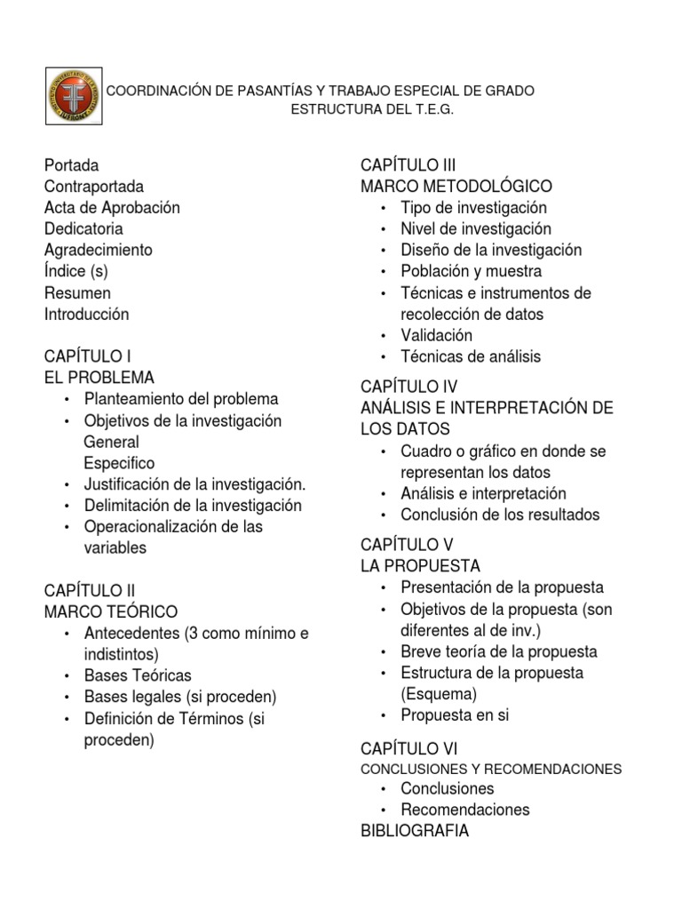 Estructura TEG | PDF