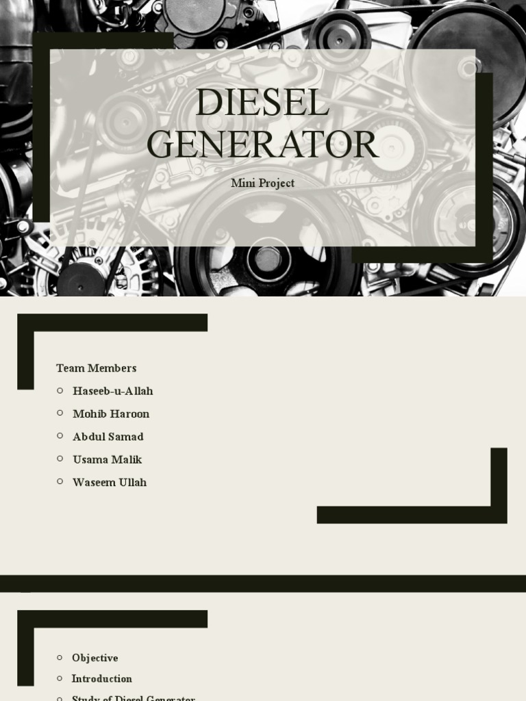 Diesel Generator | PDF | Fuel Efficiency | Diesel Engine