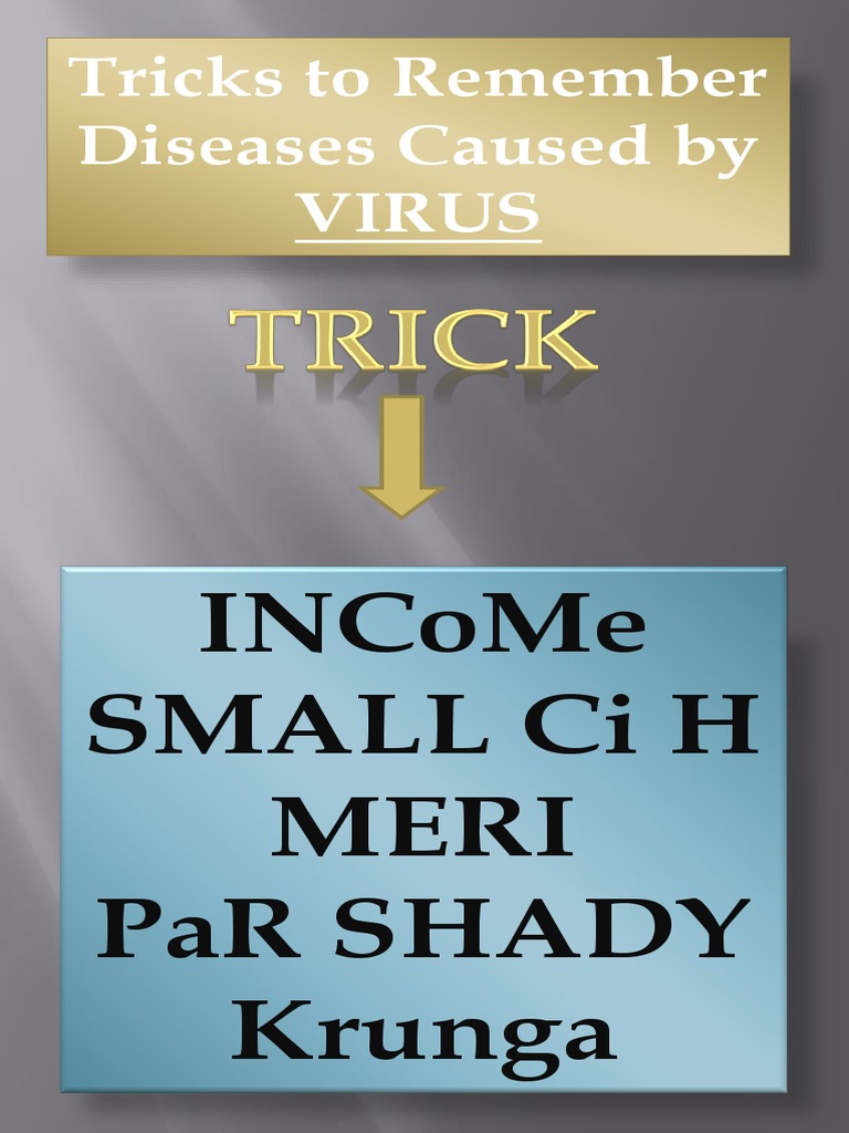 Disease - Virus - Tricks by Vikas Taya | PDF