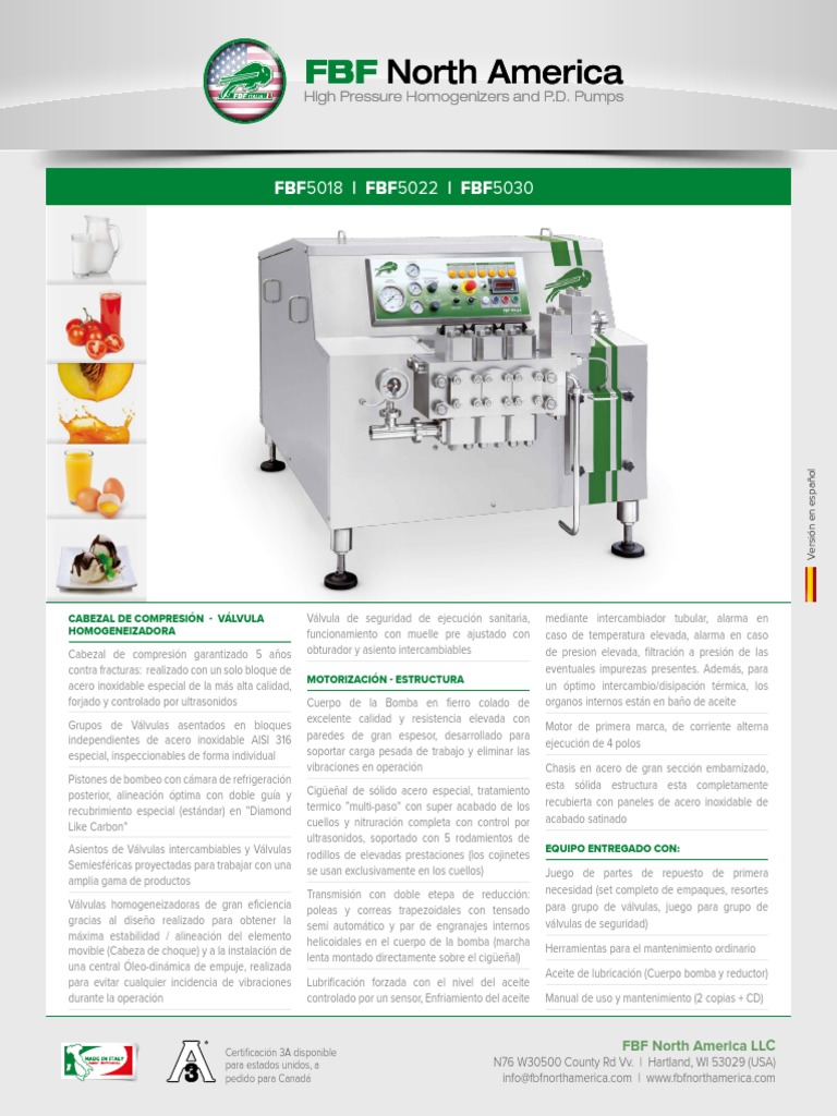 Datasheet 5018-5022-5030 - ESP | PDF | Acero | Rodamiento (Mecánico)