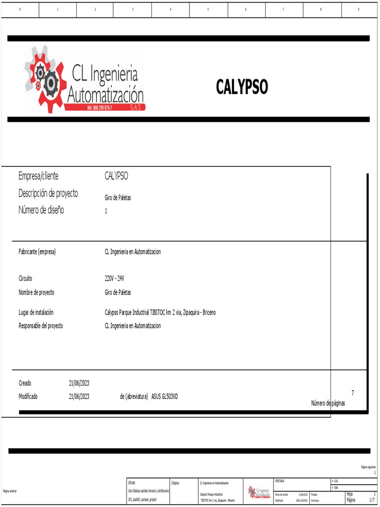 Planos Electricos Calypso | PDF | Ingeniería