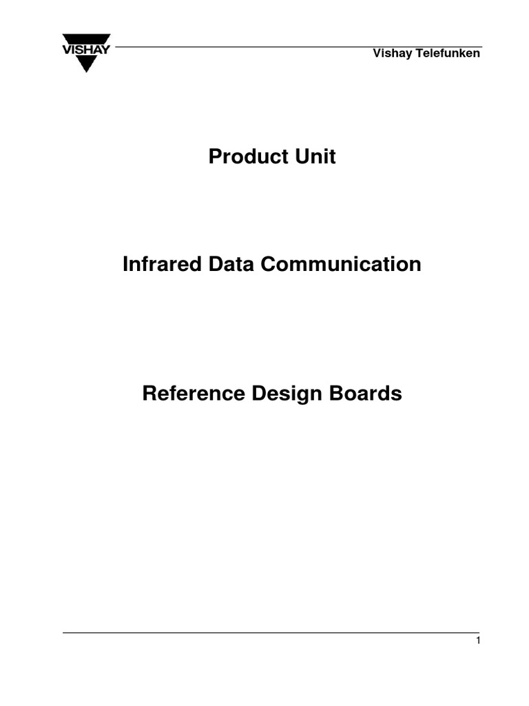 TFDU4100 Reference Design Overview | PDF | Resistor | Power Supply