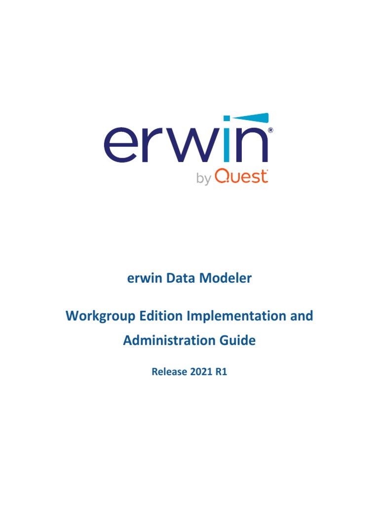 Erwin Data Modeler Workgroup Edition Implementation and Administration ...