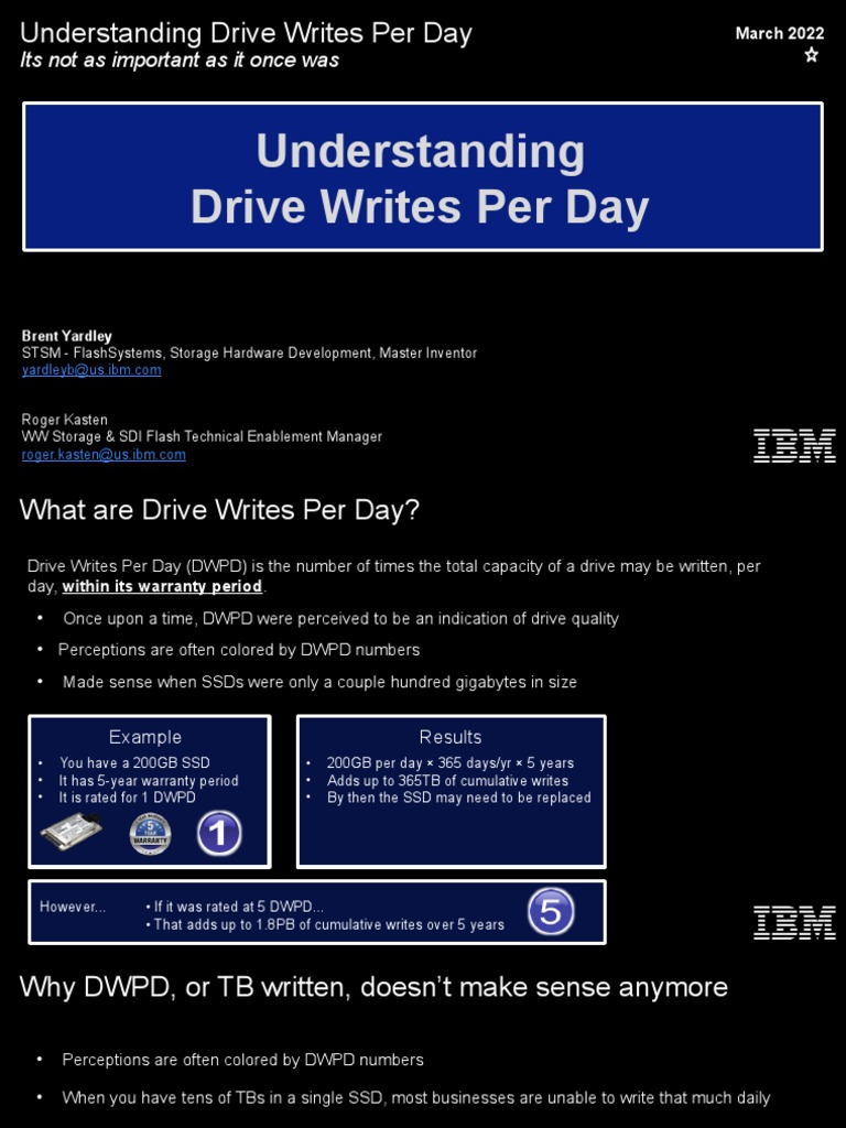 06-FlashSystem - Understanding DWPD | PDF | Solid State Drive | Computer Data