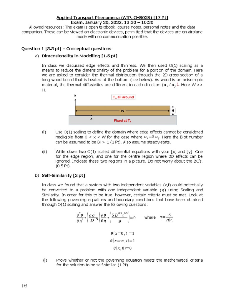 ATP - 2021 - 2022 - Exam - Final - V2 | PDF | Fluid Dynamics | Boundary Layer