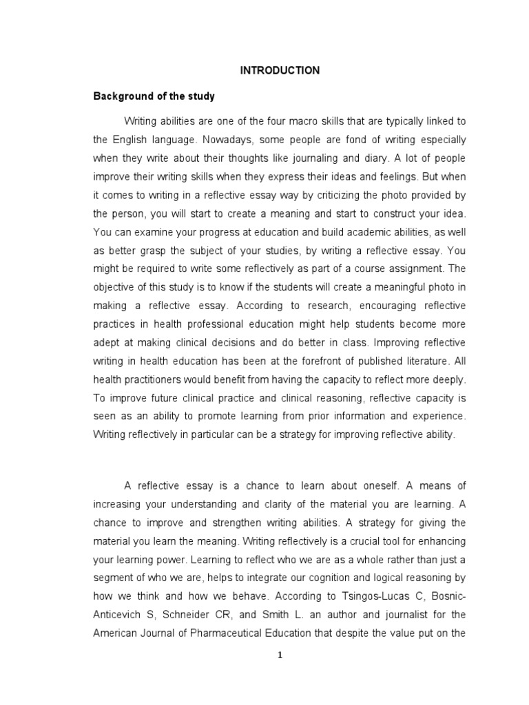 The Use of Photos in Making Reflective Essays (UPDATED) | PDF | Behaviorism | Learning