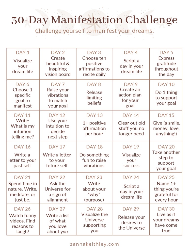 30-Day-Manifestation-Challenge | PDF