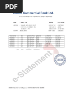 Bank Statement: Dutch - Bangla Bank Limited | PDF