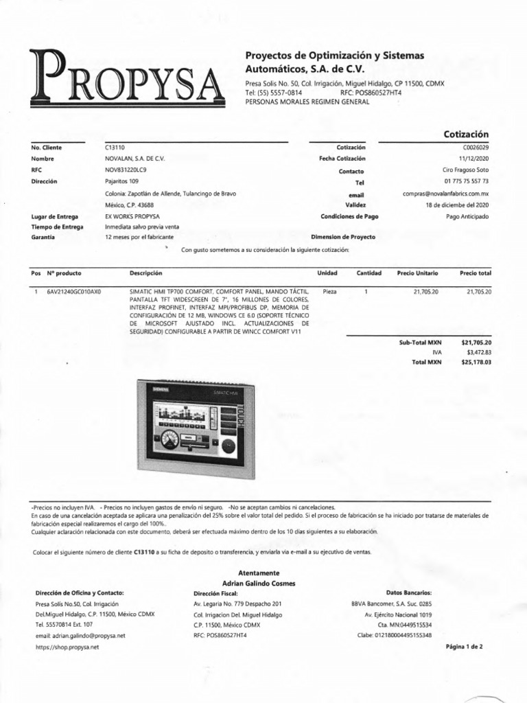 Panel Hmi Propysa | PDF | Arquitectura de Computadores | Informática