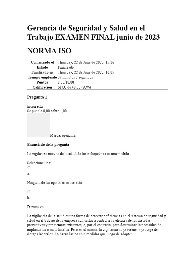 Examen Final Junio de 2023 | PDF
