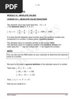 Solved Absolute Value Problems | PDF | Mathematics | Applied Mathematics