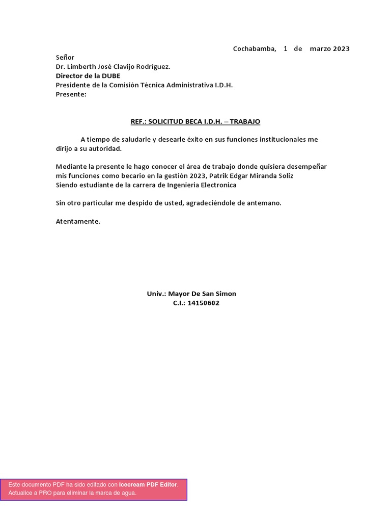 Carta Idh Editada | PDF