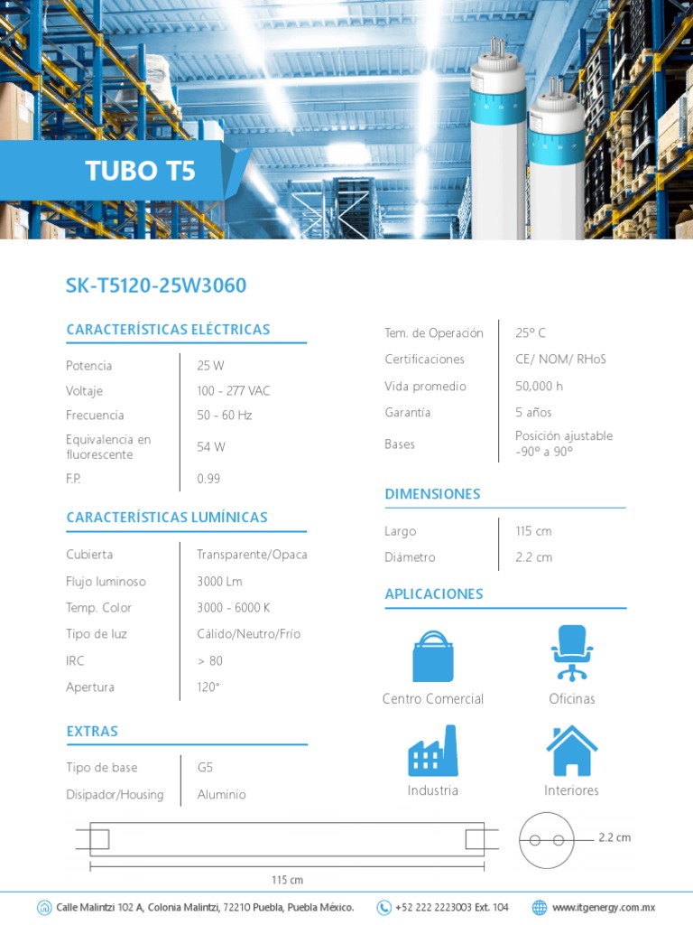 ficha tecnica SK-T5120-25W3060 ITG | PDF