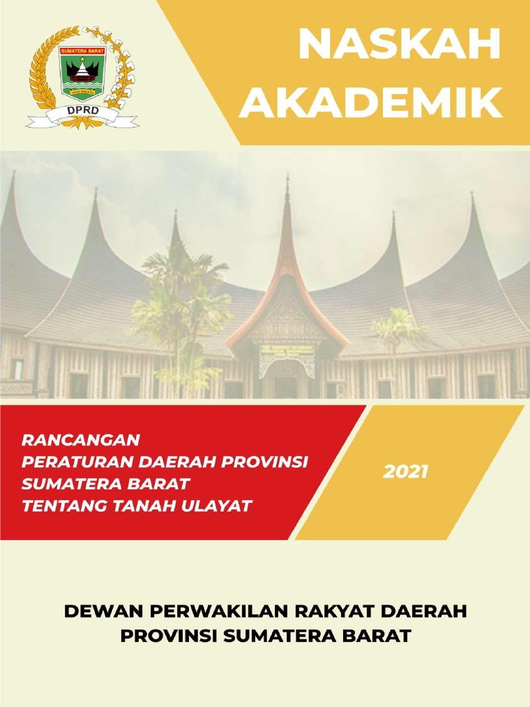 Raperda Sumbar: Tanah Ulayat | PDF